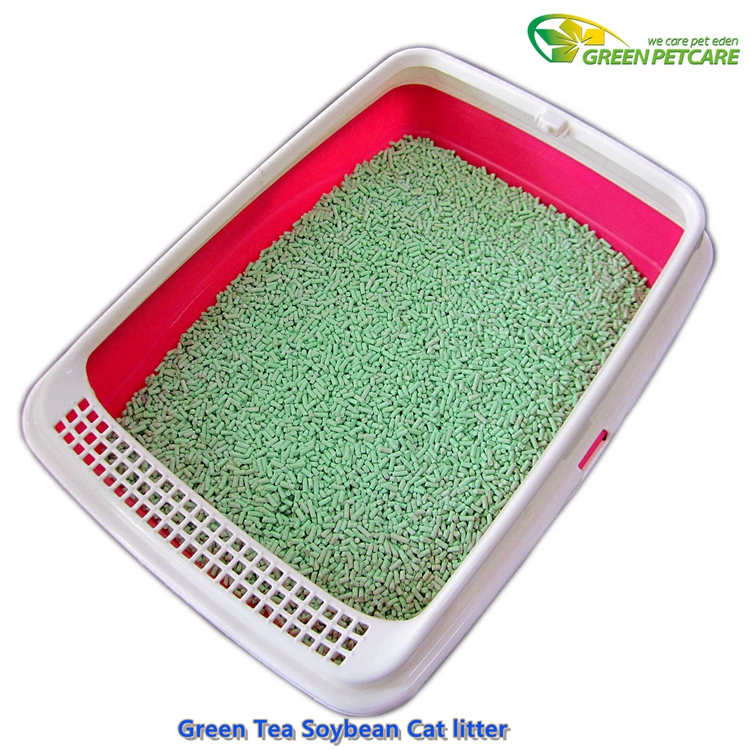 Flushable Vegetable Cat litter Manufacturer Green Tea Flavor - Green ...